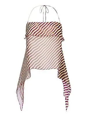 RAT AND BOA Assisi Striped Sheer Top - Multi