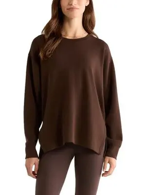 Zella Zella Soft Luxe Tunic Brown Mole