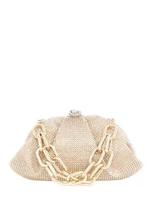 Judith Leiber Judith Leiber Couture Gemma Crystal Clutch Beige