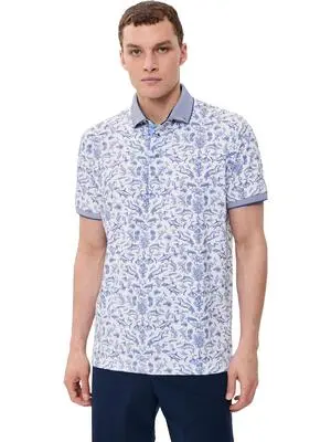 Greyson Coral Curiosities Polo - Arctic
