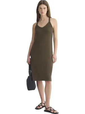 Everlane Sweater Racerback Midi Dress - Beech