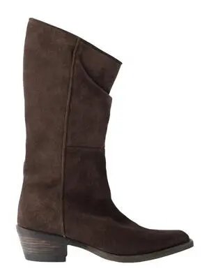 Khaite Clive Suede Knee High Boots - Brown