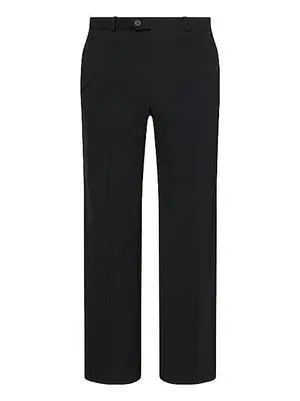 THE ROW Tim Straight-leg Wool Trousers - Black