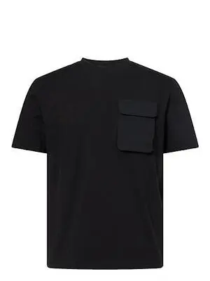 ARNE Utility Cargo-pocket Cotton T-shirt - Black