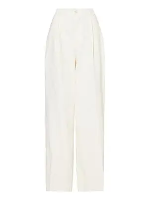 Paige Westin Wide-leg Woven Trousers - Bone