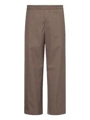 THE ROW Ari Wide-leg Wool Trousers - Driftwood