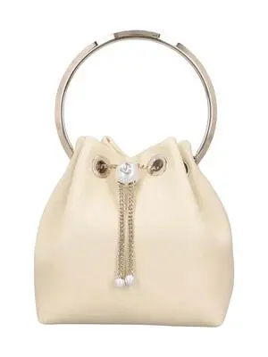 JIMMY CHOO Bon Bon Bucket Bag - Cream