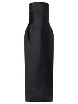 Solace London Ingrid Pleated Gown - Black