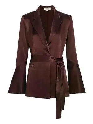 Shona Joy Lune Flared-sleeve Blazer - Brown
