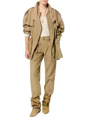 Isabel Marant Étoile Amandine Textured Trousers - Neutrals