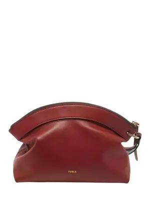 Furla Erica Leather Clutch Bag - Red