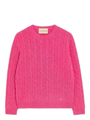 Valentino Garavani Wool Mouliné Sweater - Pink