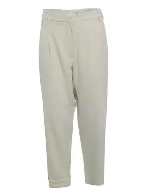 Brunello Cucinelli Monili Gabardine Straight-leg Trousers - Neutrals