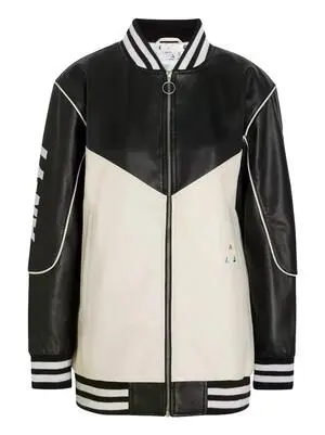 AN-Y1 Racing Formula Leather Jacket - Black