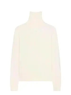 COURREGES High-neck Knitted Sweater - Neutrals