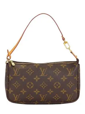 LOUIS VUITTON Monogram Pochette Accessoires Shoulder Bag - Brown