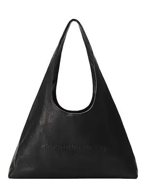 Alexander Wang Pike Mini Leather Hobo Bag - Black