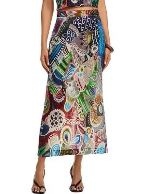 HEIRLOME Irene Silk Organza Skirt - Multi