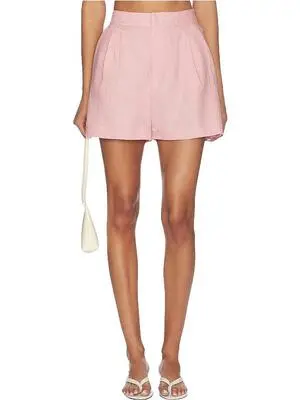 Yumi Kim Piko Linen Shorts - Blush