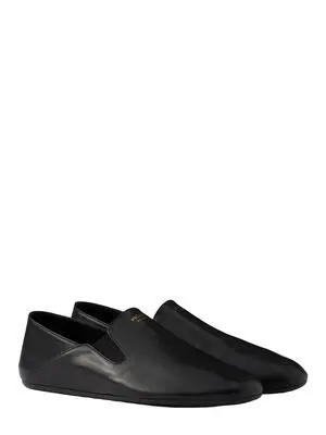 Prada Leather Loafers - Black