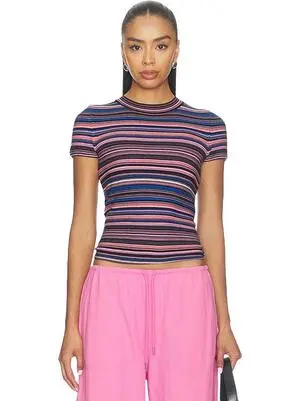 PISTOLA Selene Short Sleeve Sweater Tee - Multi