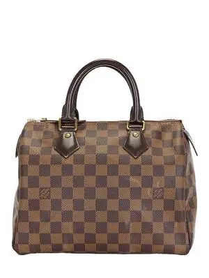 FWRD RENEW Louis Vuitton Damier Ebene Speedy 25 Handbag - Brown