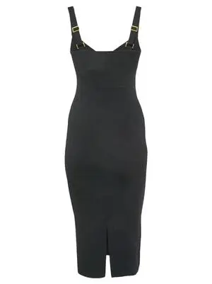 L'Agence Jimena Strappy Midi Dress - Black