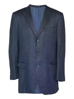 Ermenegildo Zegna Single-breasted Blazer - Blue