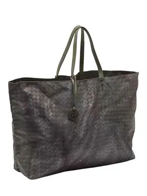 Bottega Veneta Intrecciato Tote Bag - Grey