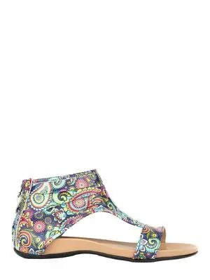 EMBASSY LONDON USA Downtown Festival Leather Sandals - Blue