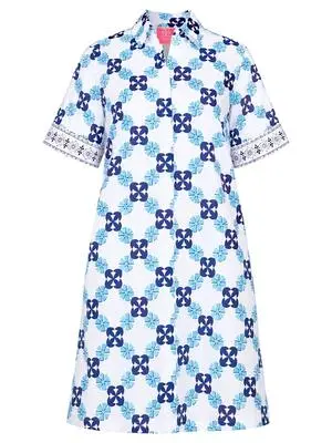 JUST DARVINY Charlize Dress Ocean Reef - Blue