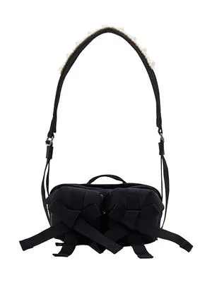 Simone Rocha Embellished Bow Messenger Bag - Nero