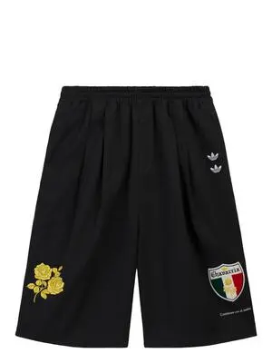 ADIDAS X WILLY CHAVARRIA Oversized Cotton Bermuda Shorts - Black