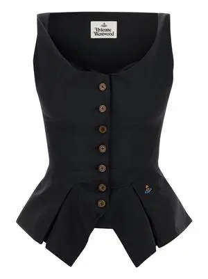 VIVIENNE WESTWOOD Cotton Vest - Black