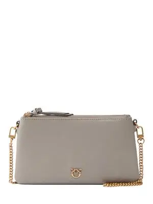 Pinko Zipped Mini Crossbody Bag - Gray
