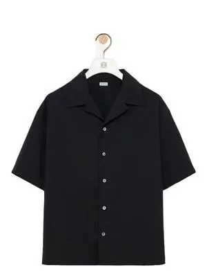 Loewe Short-sleeve Wool Shirt - Black
