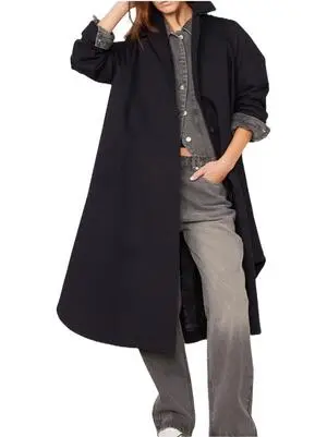 Officine Générale Long-sleeved Tailored Coat - Black