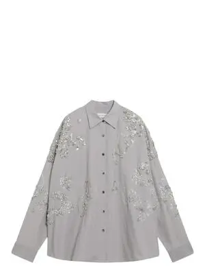 Dries Van Noten Embellished Shirt - Gray