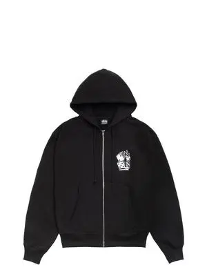 StÜssy Tall Dice Zip Hoodie - Black