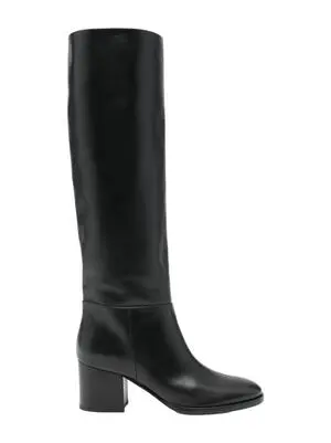 GIANVITO ROSSI Gianvito Rossi Round Toe Chunky Heel Boots