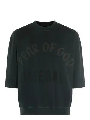 Fear Of God Short-sleeved Crew Neck Sweatshirt - Black