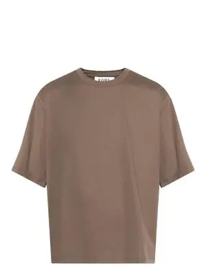 RÓHE Boxy Crew Neck T-shirt - Brown