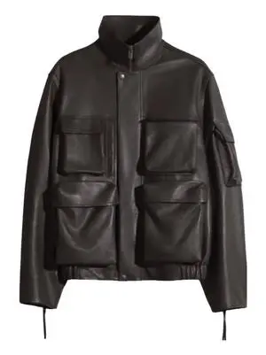 LEMAIRE Lemaire Multi-Pocket Leather Jacket