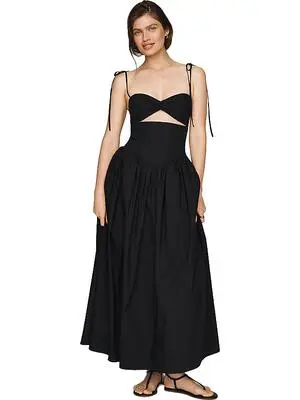 DELFI COLLECTIVE Naomi Cutout Midi Dress - Black