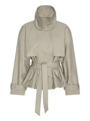 ROTATE BY BIRGER CHRISTENSEN Short Trench Coat - Grey