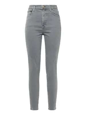 J Brand Leenah High-rise Skinny Jeans - Gray
