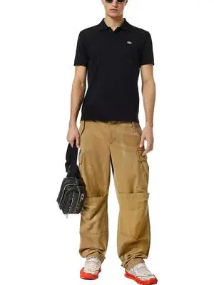 DIESEL® Embroidered Logo Polo Shirt - Black
