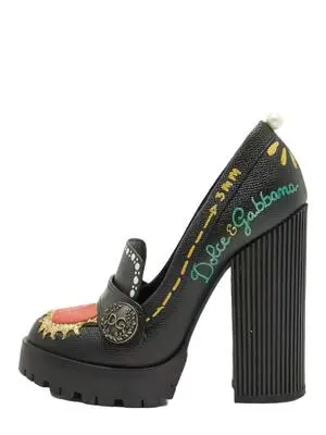 Dolce & Gabbana Edna Heart-patch Pumps - Black