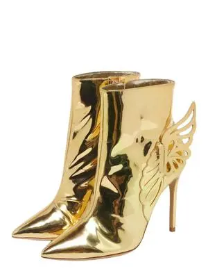 SOPHIA WEBSTER Heavenly Butterfly Ankle Boots - Gold