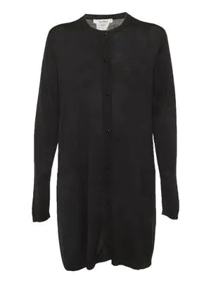 Max Mara Long Wool Cardigan - Black